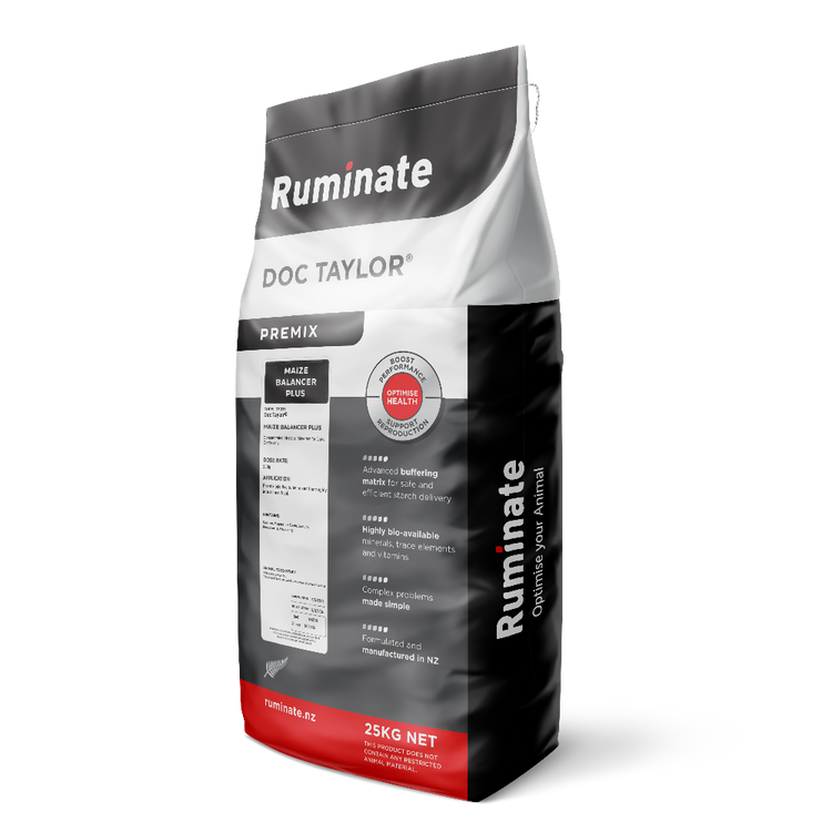Doc Taylor® maize balancer plus for cattle. Made in New Zealand – Ruminate
